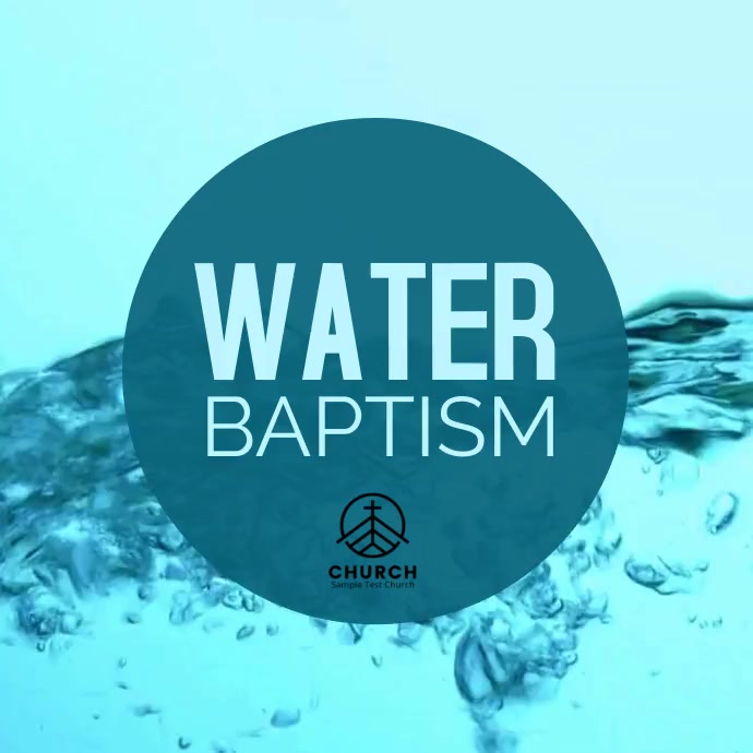 Copy of Church Water Baptism | PosterMyWall