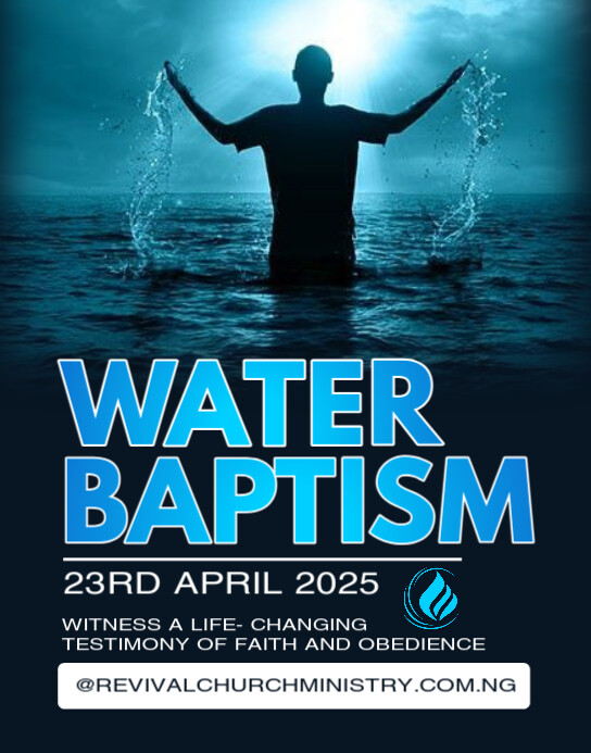 Copy of church water baptism flyer template | PosterMyWall