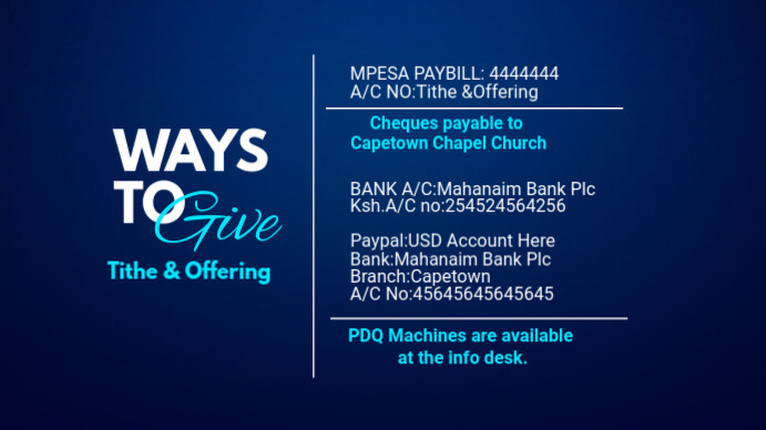 church ways of giving flyer template | PosterMyWall