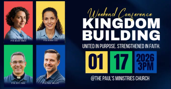 Church Weekend Conference Template | PosterMyWall