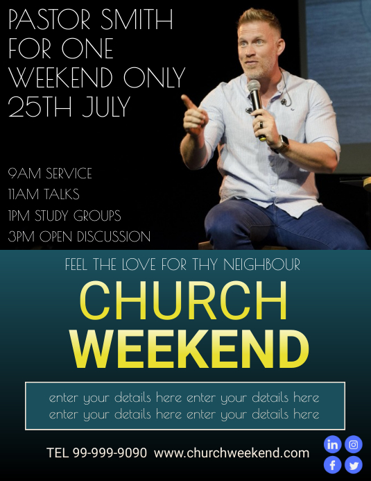 Copy of CHURCH WEEKEND | PosterMyWall