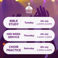 church weekly services Template | PosterMyWall