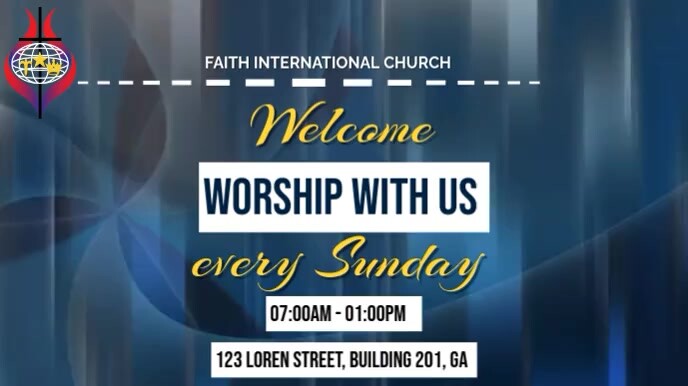 Plantilla de Church Welcome | PosterMyWall