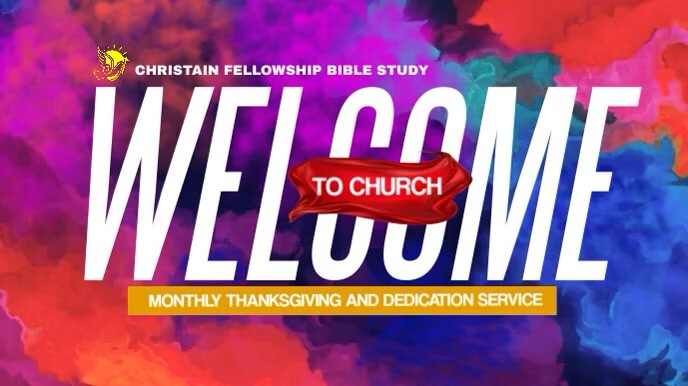 Church Welcome motion Graphics videos,slide p Template | PosterMyWall