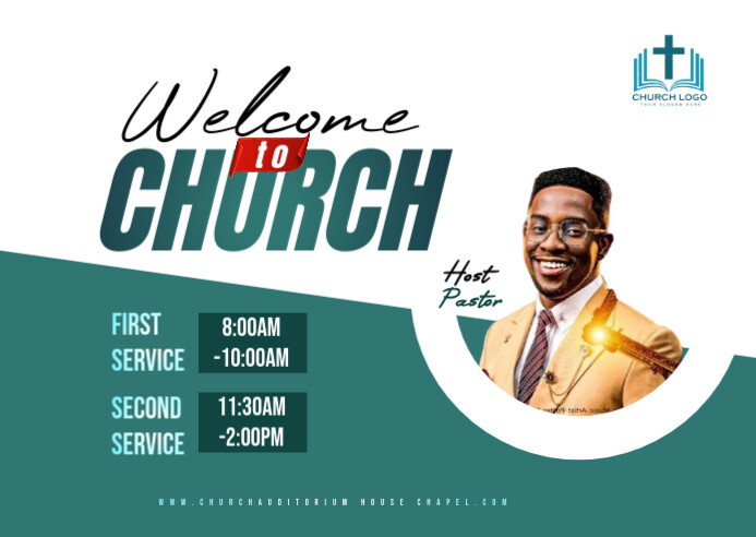 Copy of church welcome template flyer | PosterMyWall