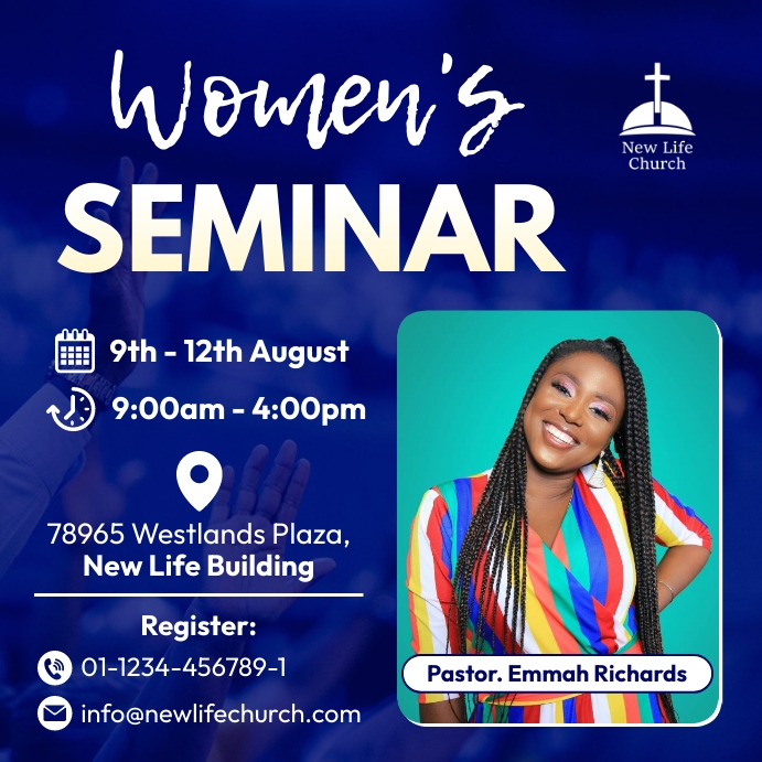 church women's conference Template | PosterMyWall