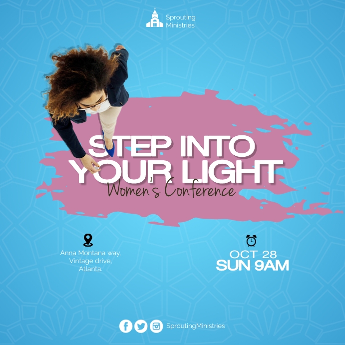 Copy of CHURCH WOMEN'S CONFERENCE FLYER | PosterMyWall