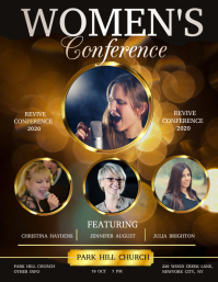 WOMEN'S CONFERENCE CHURCH POSTER Template | PosterMyWall