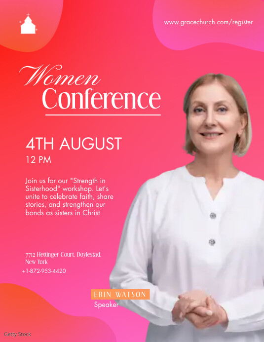 Plantilla de Church Women's Conference Poster | PosterMyWall