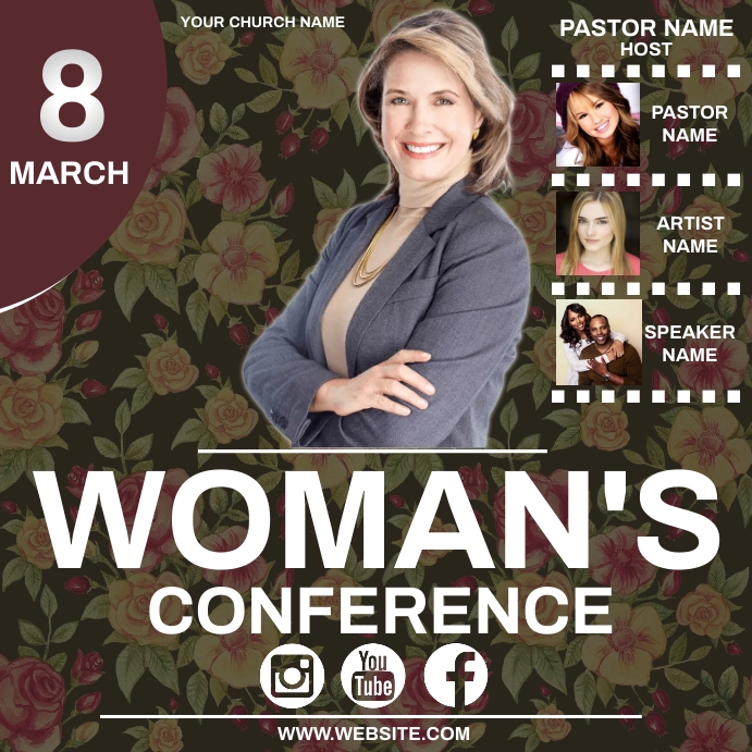 CHURCH WOMEN'S CONFERENCE TEMPLATE | PosterMyWall