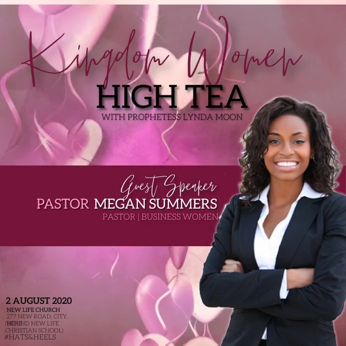 CHURCH WOMEN'S LADIES DAY HIGH TEA EVENT Template | PosterMyWall