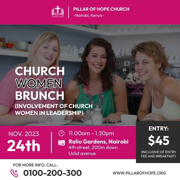 Church women brunch Template | PosterMyWall