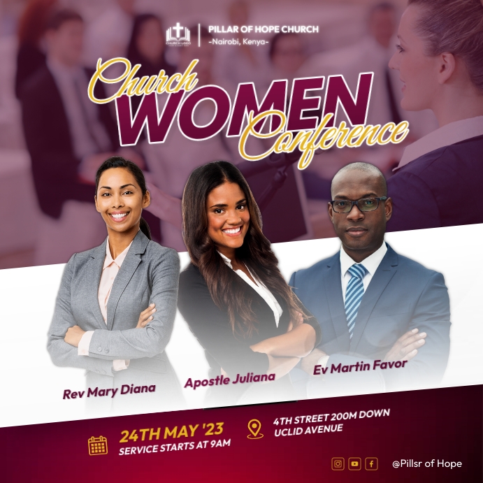 Church women conference Template | PosterMyWall