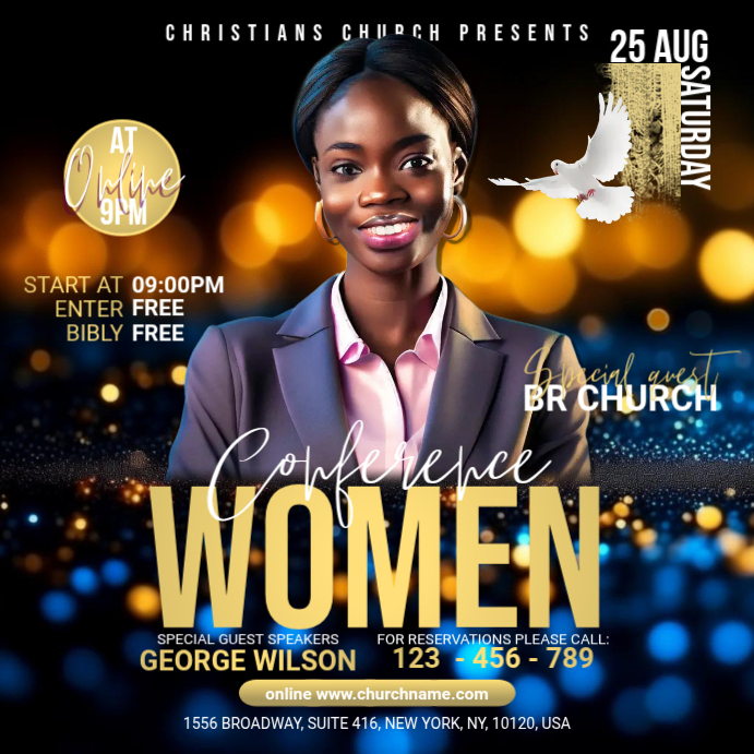 Church Women Conference Template | PosterMyWall