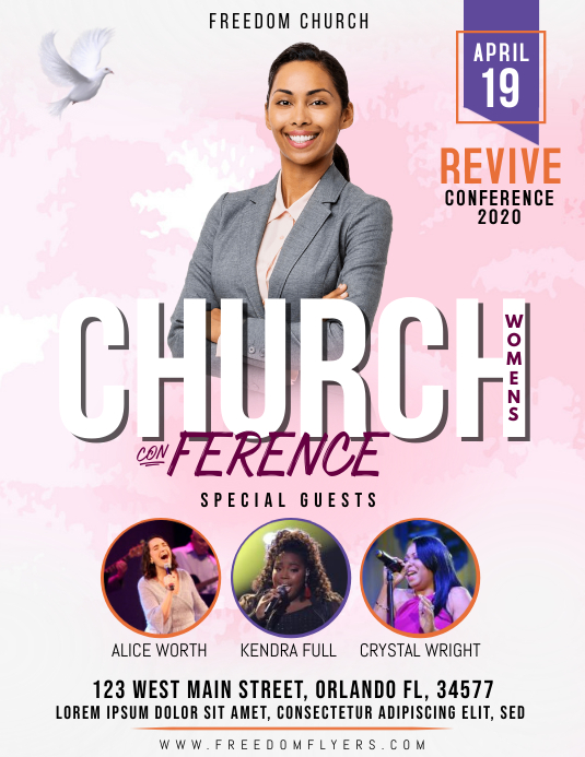 Church Womens Conference Flyer Template | PosterMyWall