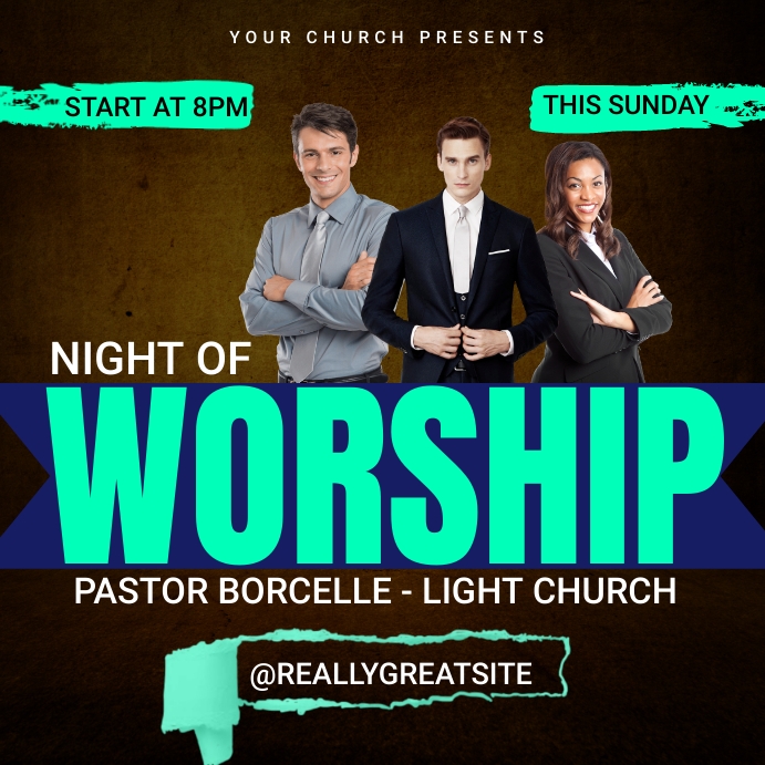 Copy of Church workship night | PosterMyWall