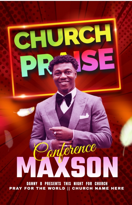 church worship ad conference flyer design Template | PosterMyWall