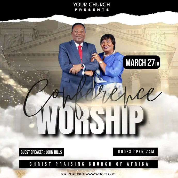 church worship ad design template | PosterMyWall