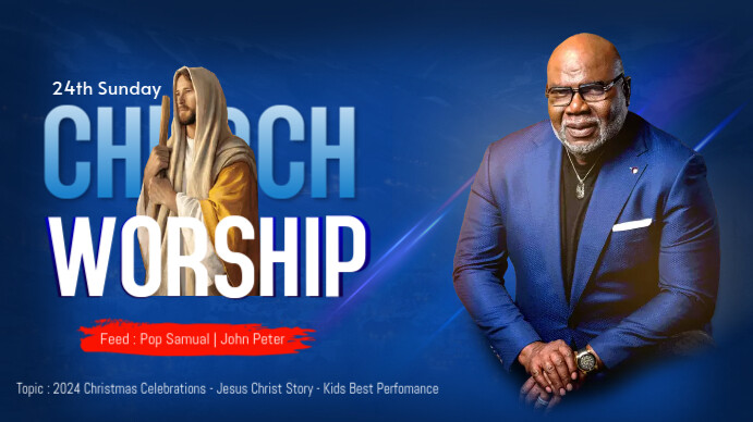 Copy of Church Worship Christmas Live Youtube Thumbnail Design ...