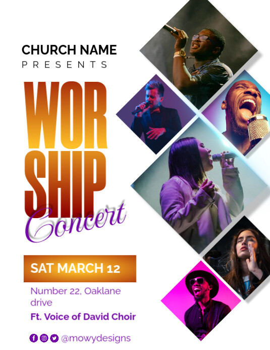 Copy of Church Worship Concert | PosterMyWall
