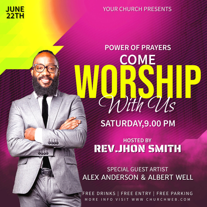 church worship conference flyer Template | PosterMyWall