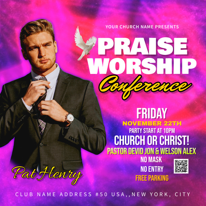 church worship conference flyer Template | PosterMyWall