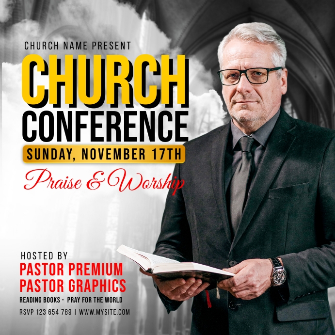 Church Worship Conference Template | PosterMyWall