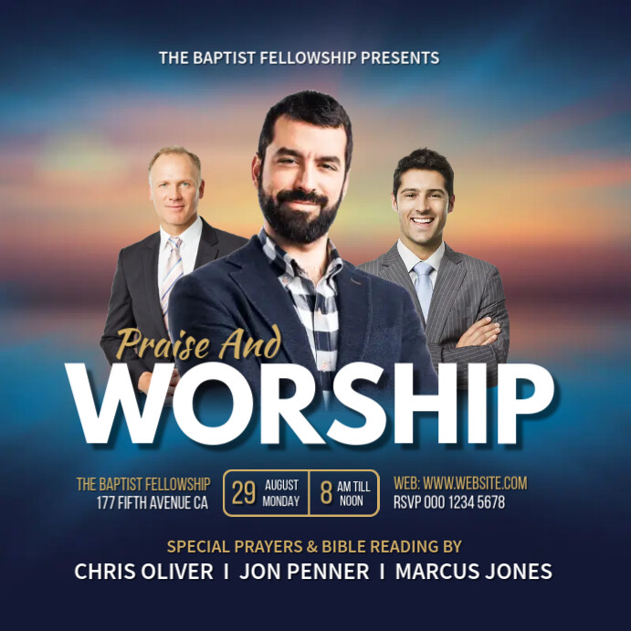 Copy of Church Worship | PosterMyWall