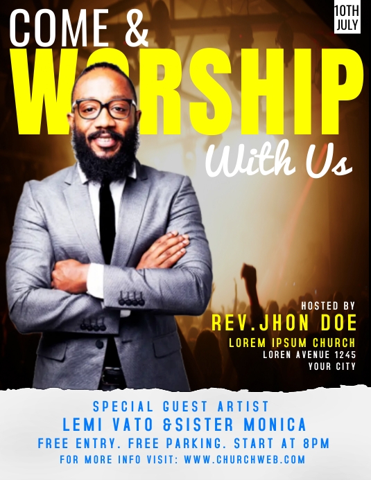 Copy of Church Worship | PosterMyWall