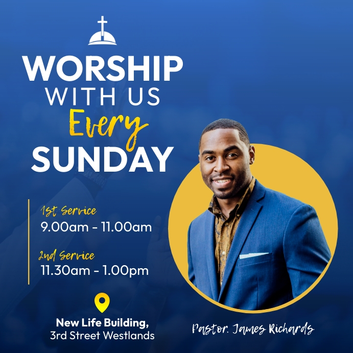 church worship event Template | PosterMyWall