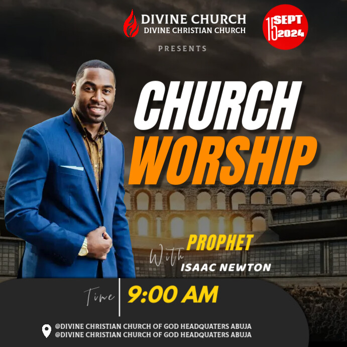 church worship flyer Template | PosterMyWall