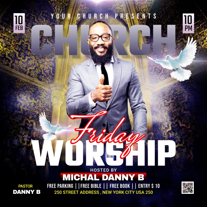 Plantilla de church worship flyer | PosterMyWall