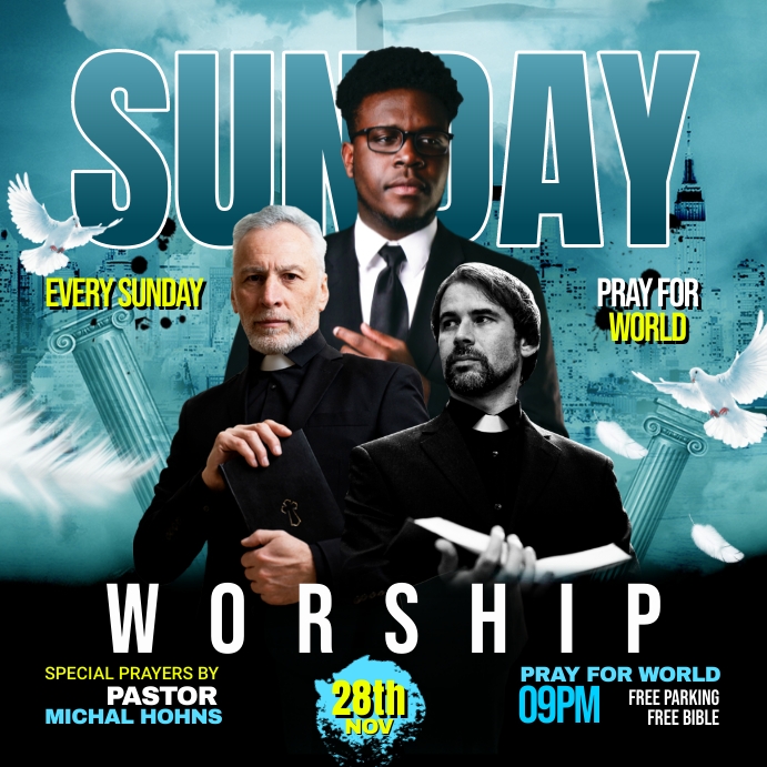 church worship flyer Template | PosterMyWall