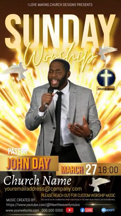 church worship instagram story design post Template | PosterMyWall