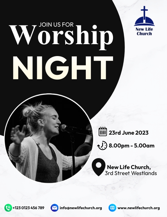 church worship night Template | PosterMyWall