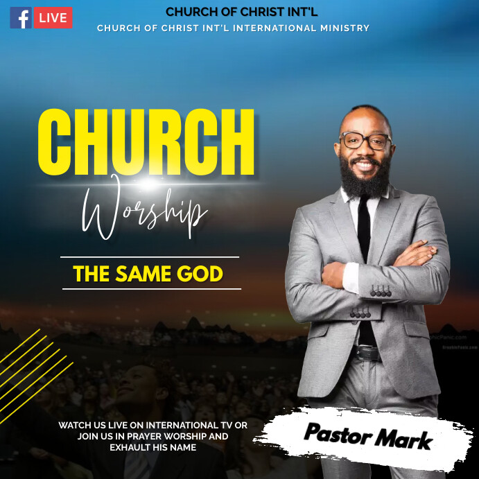 Modèle church worship poster | PosterMyWall