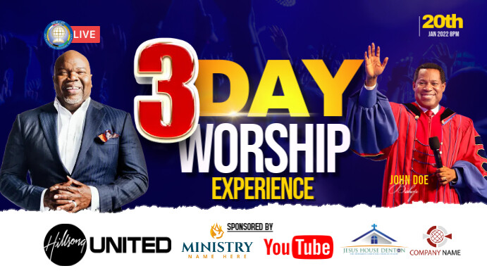 Church worship poster Template | PosterMyWall