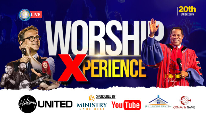 Church worship poster Template | PosterMyWall