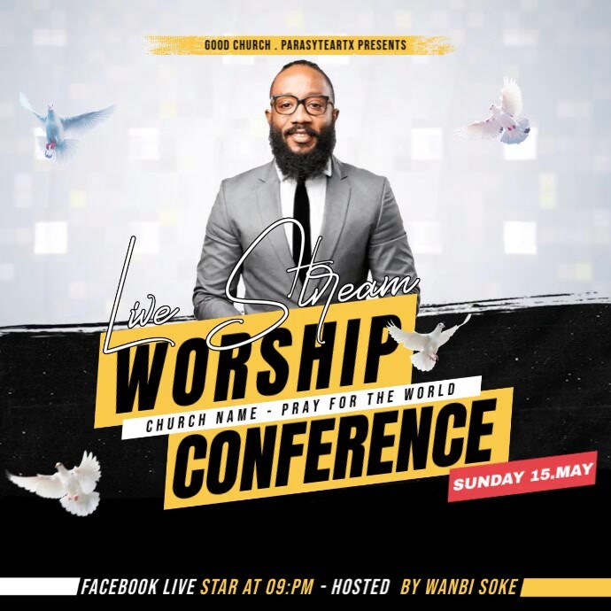 Copia de Church worship sunday conference | PosterMyWall