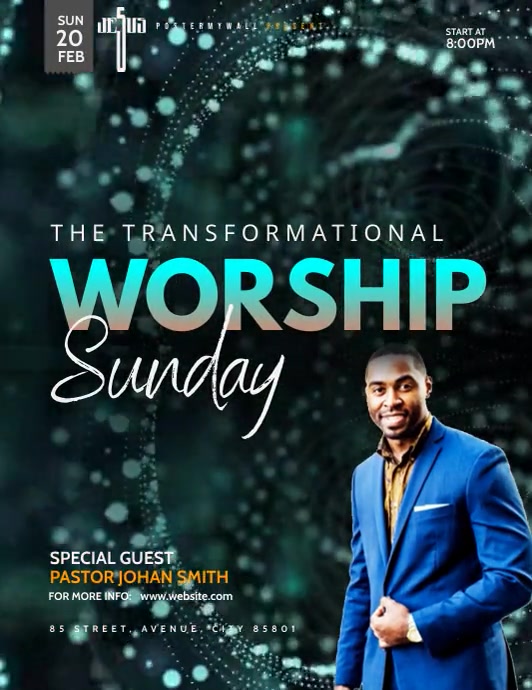 church worship sunday Template | PosterMyWall