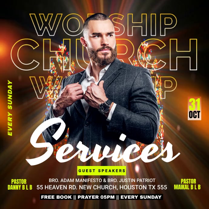 Copy of church worship video flyer | PosterMyWall