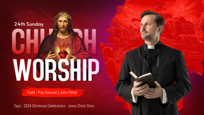 Copy of Church Worship Youtube Thumbnail Design Maker | PosterMyWall