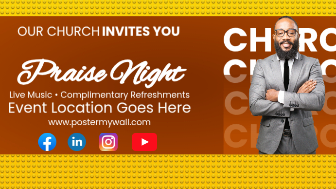 church worship youtube thumbnail Template | PosterMyWall