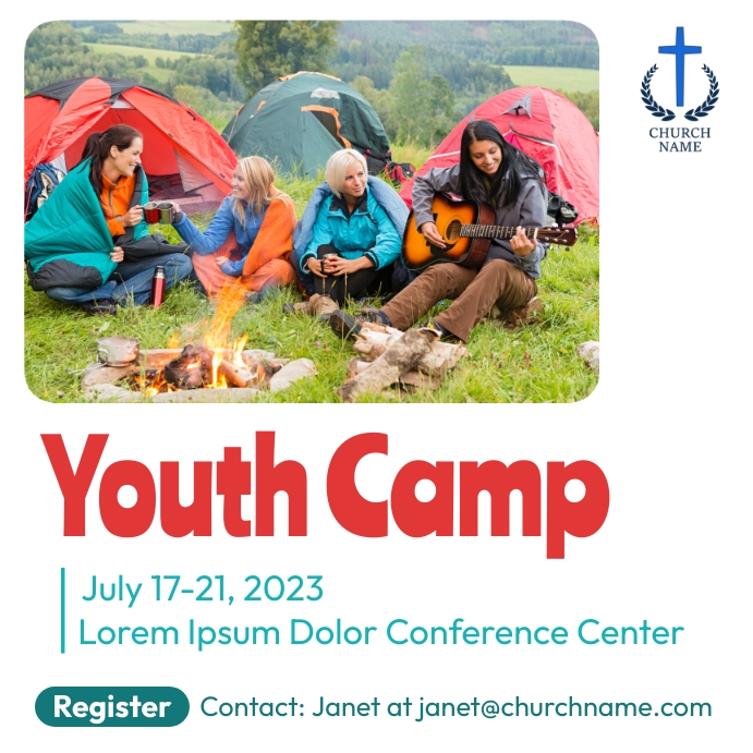 Copy of Church youth camp | PosterMyWall
