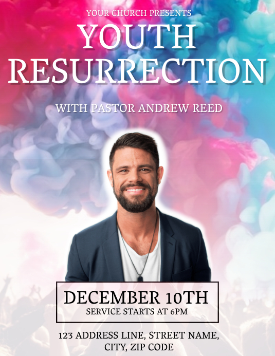 Church Youth EVENT Flyer Template | PosterMyWall