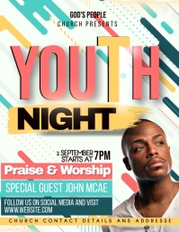Church YOUTH revival service design template | PosterMyWall