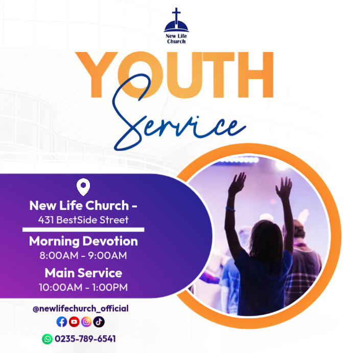Youth Church Service Youth (Grades 7 12) | Regular Programs