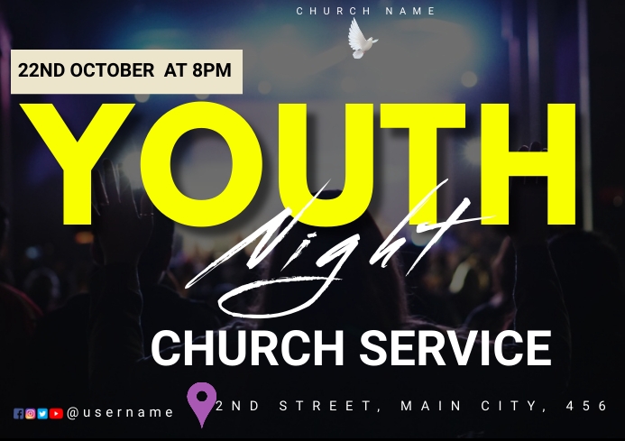church youth service Template | PosterMyWall