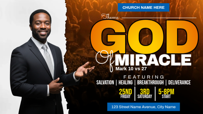 Church YouTube Thumbnail Template | PosterMyWall