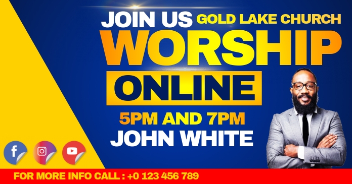 CHURCH YOUTUBE THUMBNAIL TEMPLATE | PosterMyWall